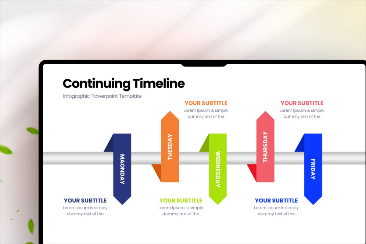 Continuing Timeline - Infographic PowerPoint Template | Nulivo Market